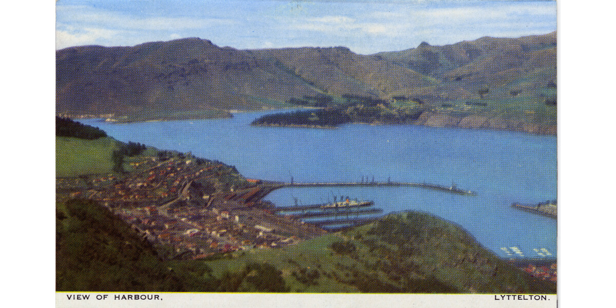 View of Harbour. Lyttelton. | discoverywall.nz