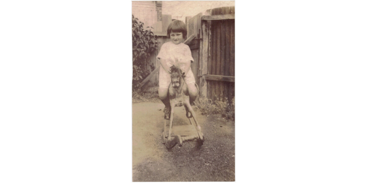 Girl on a rocking horse | discoverywall.nz