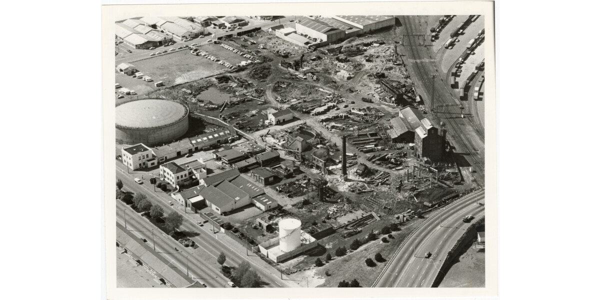Gas works aerial view | discoverywall.nz