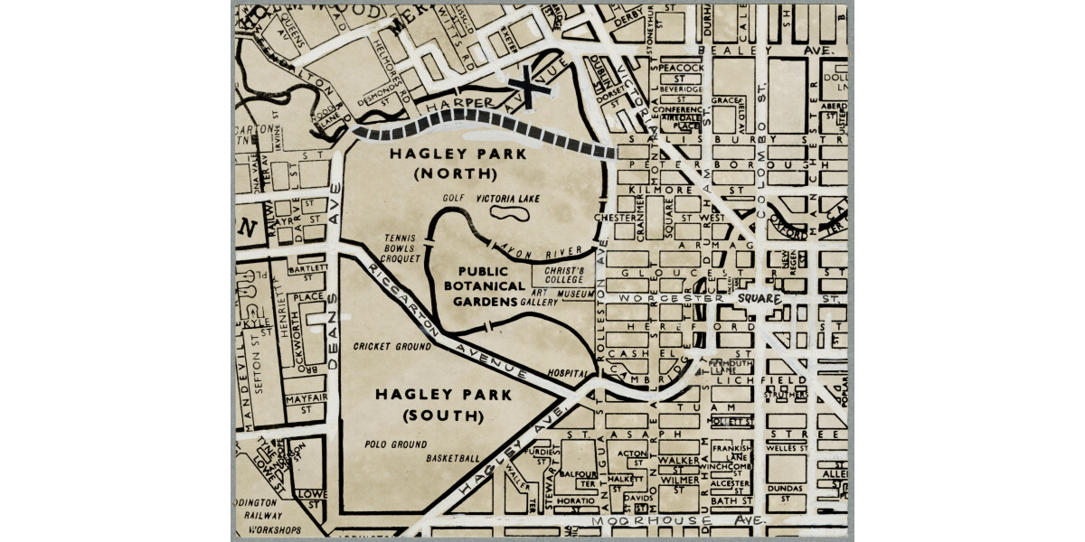 North Hagley Park motorway | discoverywall.nz