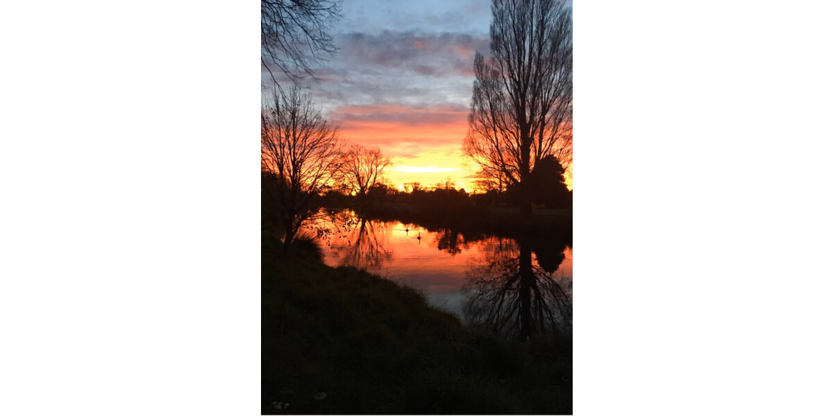 Sunset on the Avon River | discoverywall.nz