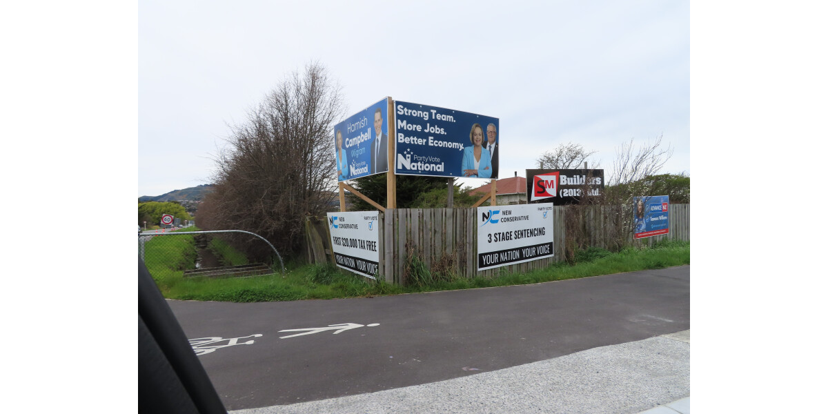 Election 2020 campaign billboards | discoverywall.nz