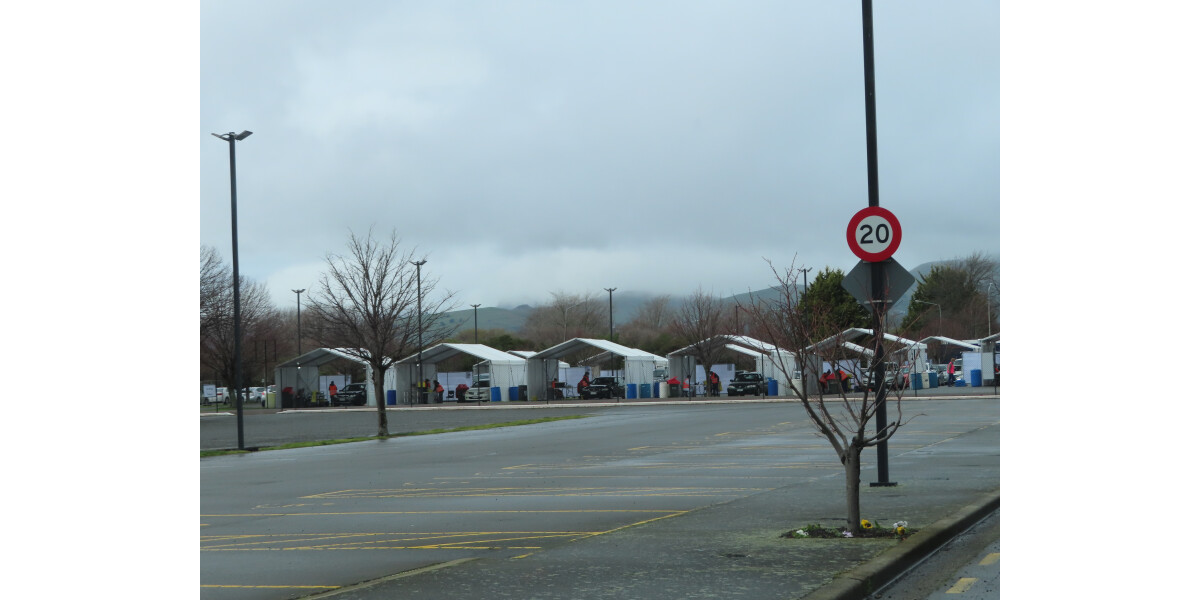 Christchurch Arena drive through vaccination centre | discoverywall.nz