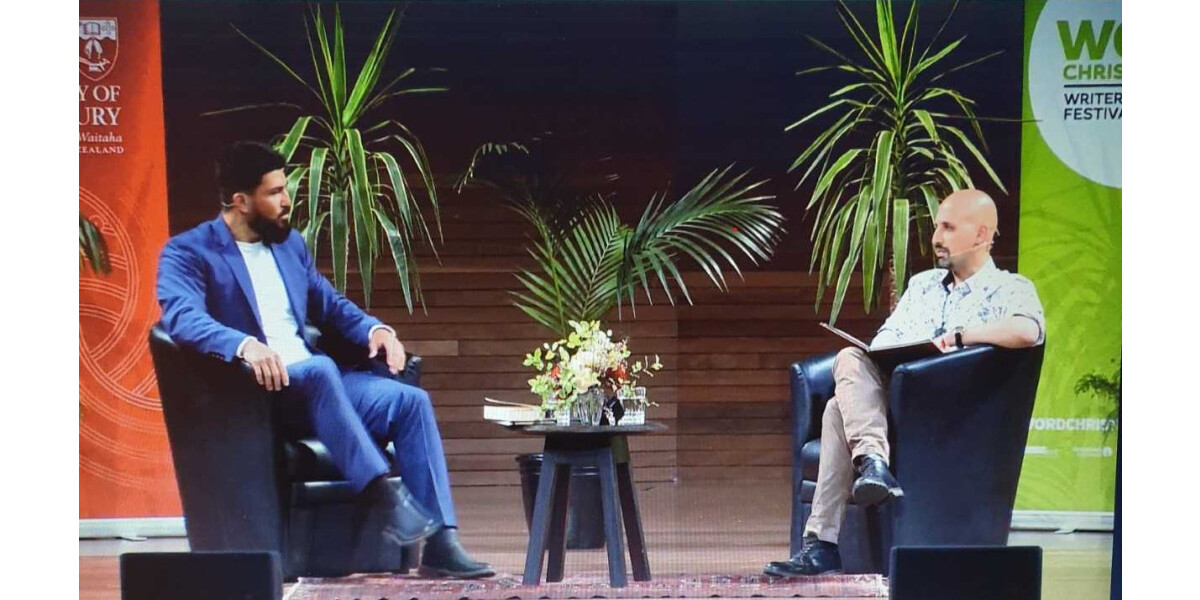 Abbas Nazari and Ekant Veer at the WORD Festival | discoverywall.nz