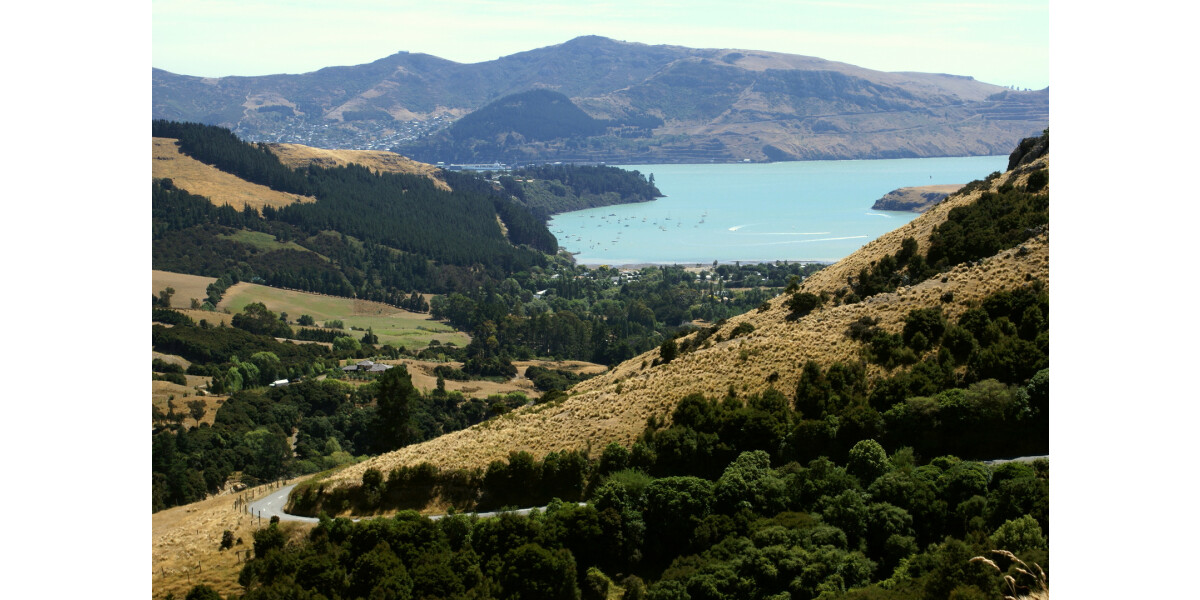 View of Purau Bay form the Purau Port Levy Rd | discoverywall.nz