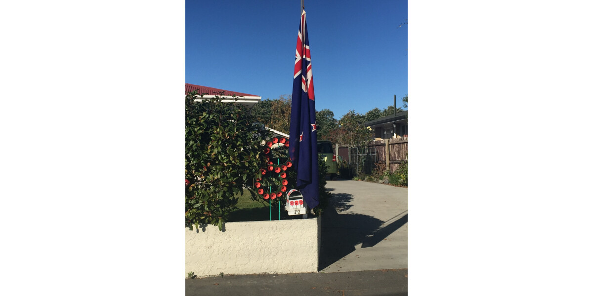 Anzac Day lockdown display | discoverywall.nz