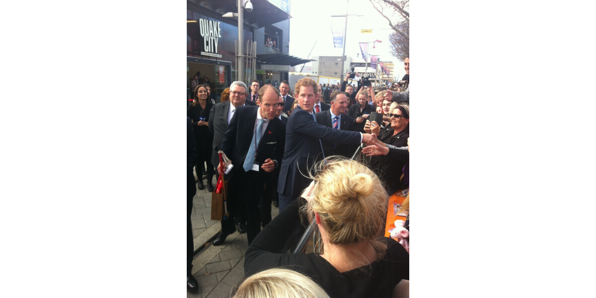 Prince Harry, Gerry Brownlee and John Key | discoverywall.nz