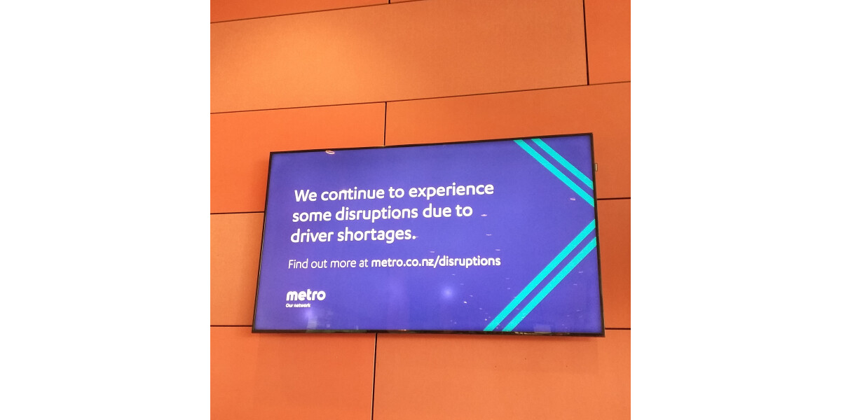 Sign at Bus Interchange | discoverywall.nz