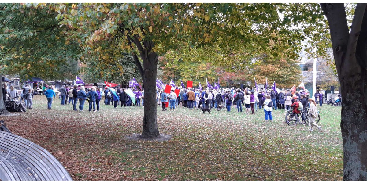 New Zealand Nurses Organisation rally in Victoria Square