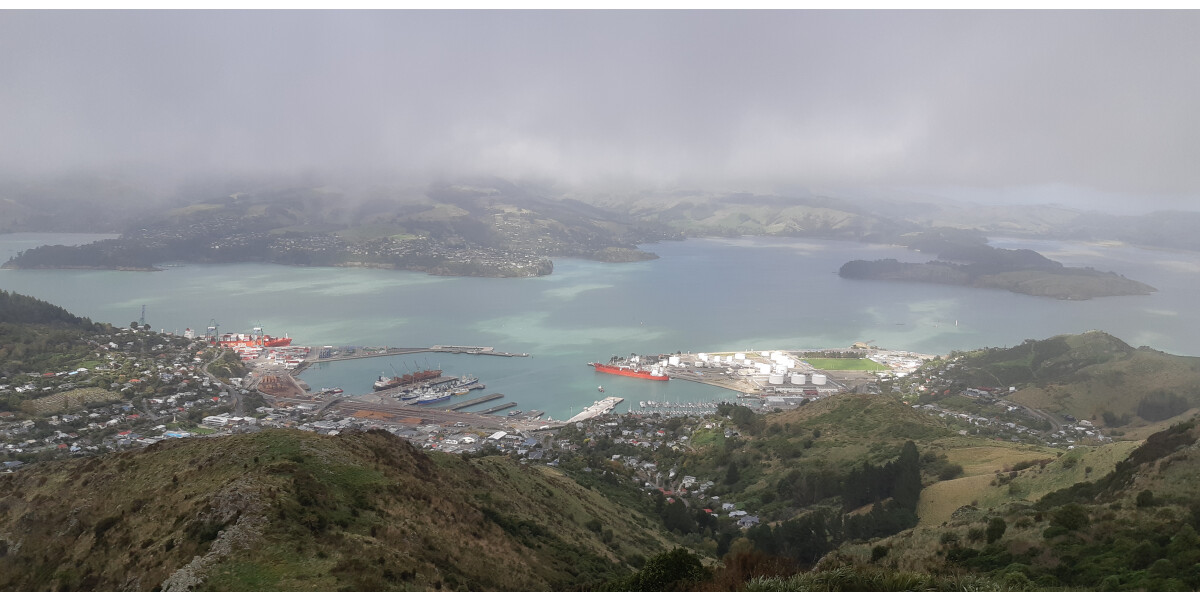 Lyttelton from the Christchurch Gondola | discoverywall.nz