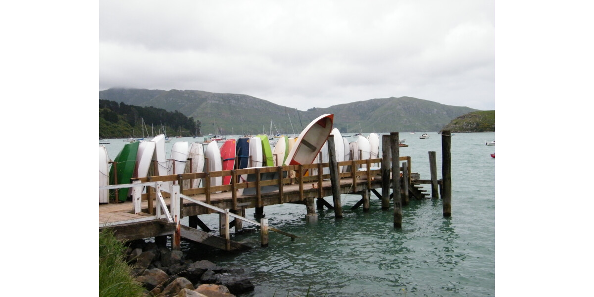 Interesting Dinghy parking at Purau Jetty | discoverywall.nz