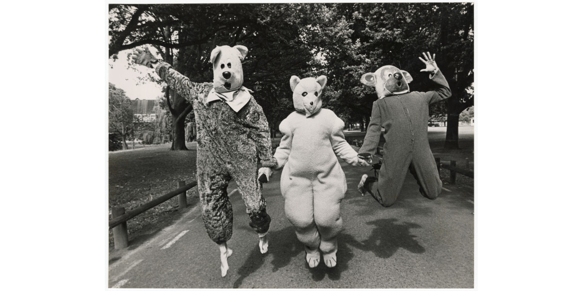 Three bears getting ready for the Summer Times picnic