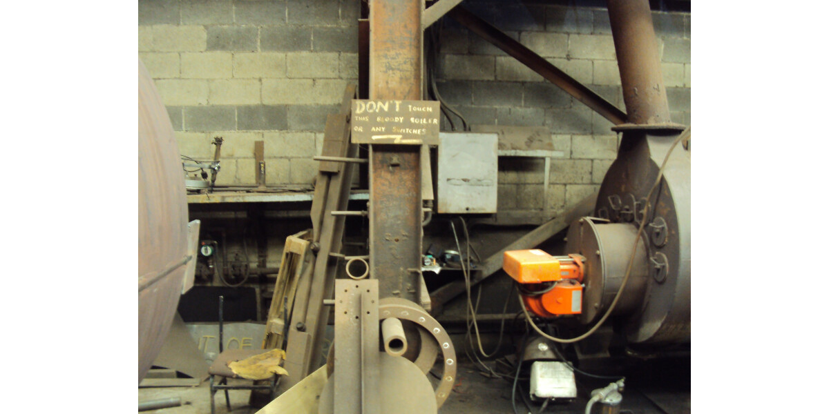 Boiler safety sign at Scotts Engineering | discoverywall.nz