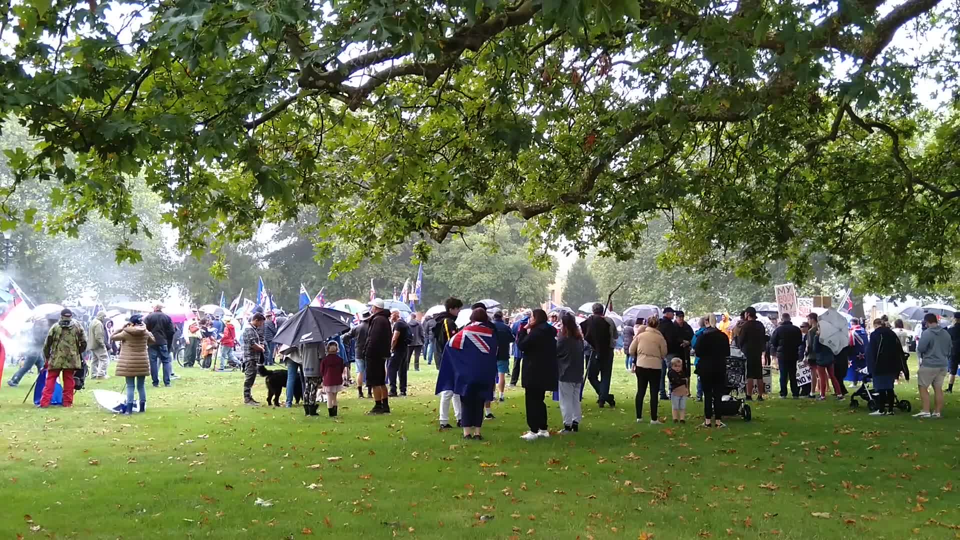 Protestors assemble at Cranmer Square | discoverywall.nz