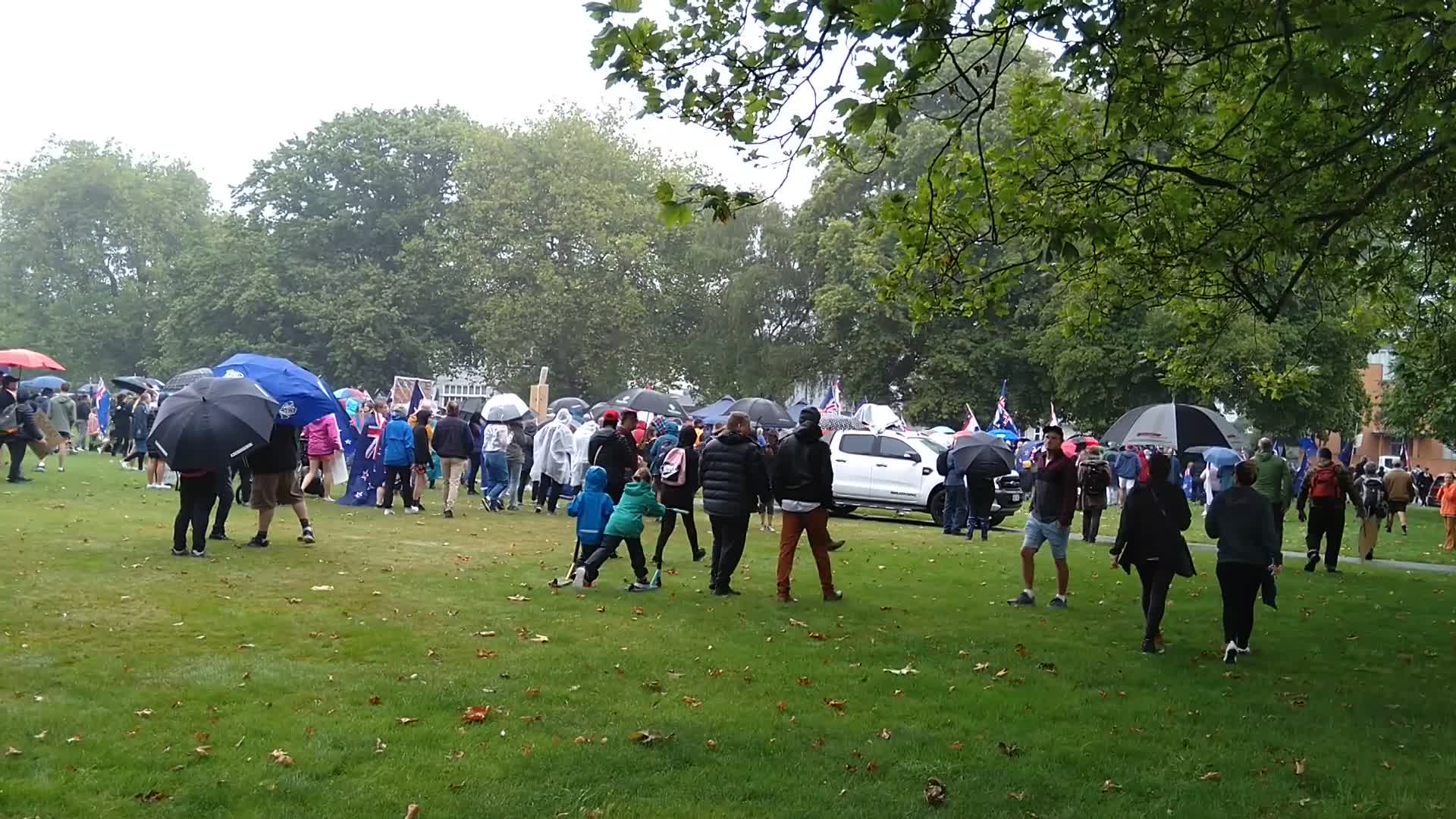 Protestors assemble at Cranmer Square | discoverywall.nz