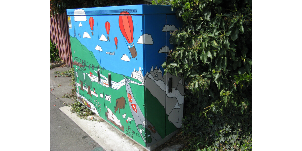 Pim van Duin utility box – Neill Street | discoverywall.nz