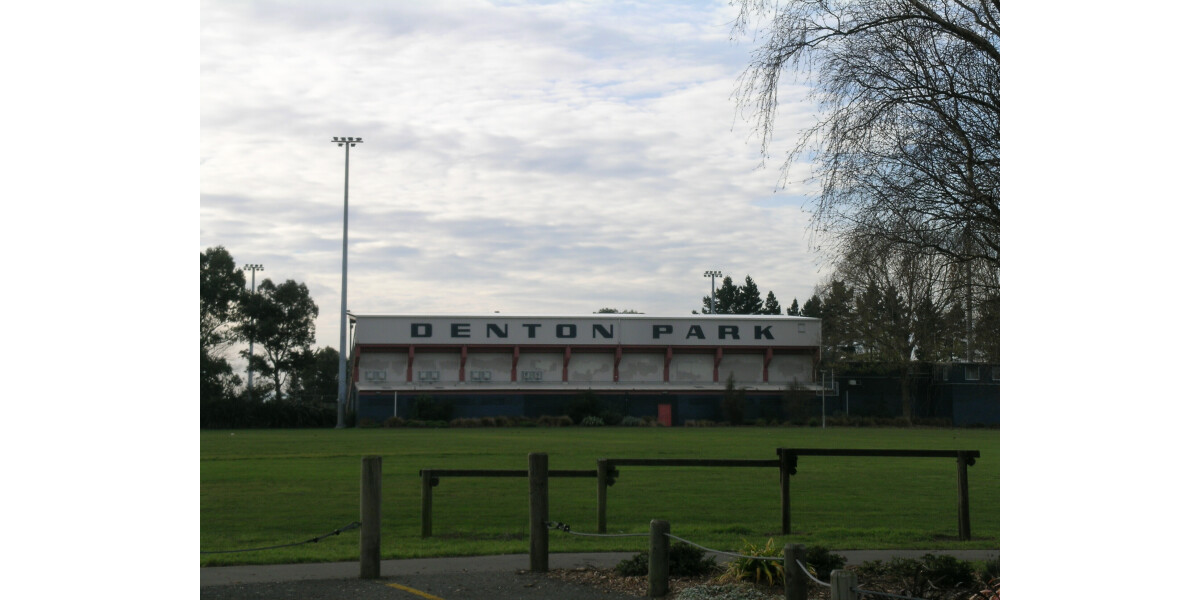 Rear of stand at Denton Park | discoverywall.nz