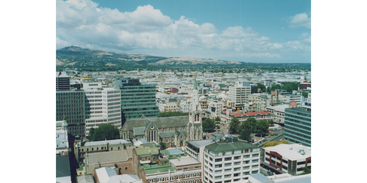 Cathedral Square from Armagh Street | discoverywall.nz