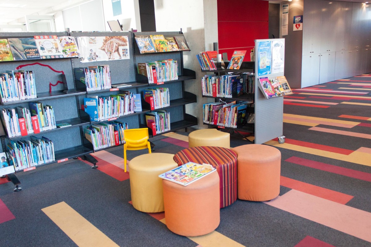 Children's section, New Brighton Library | discoverywall.nz