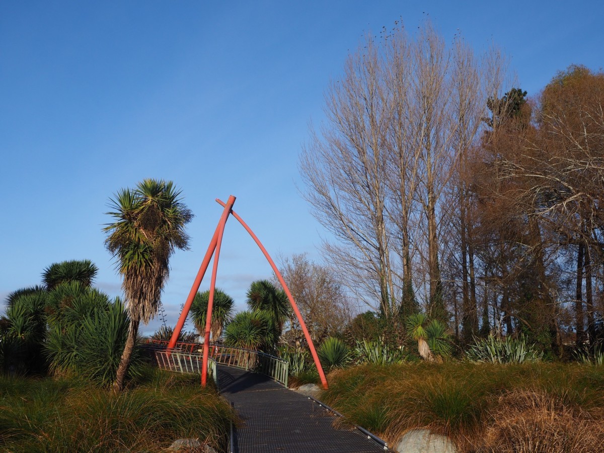 Bridge from Englefield Reserve, Northwood | discoverywall.nz