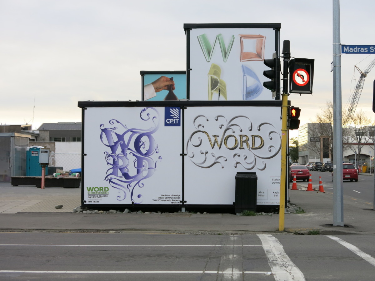 WORD Christchurch sign | discoverywall.nz