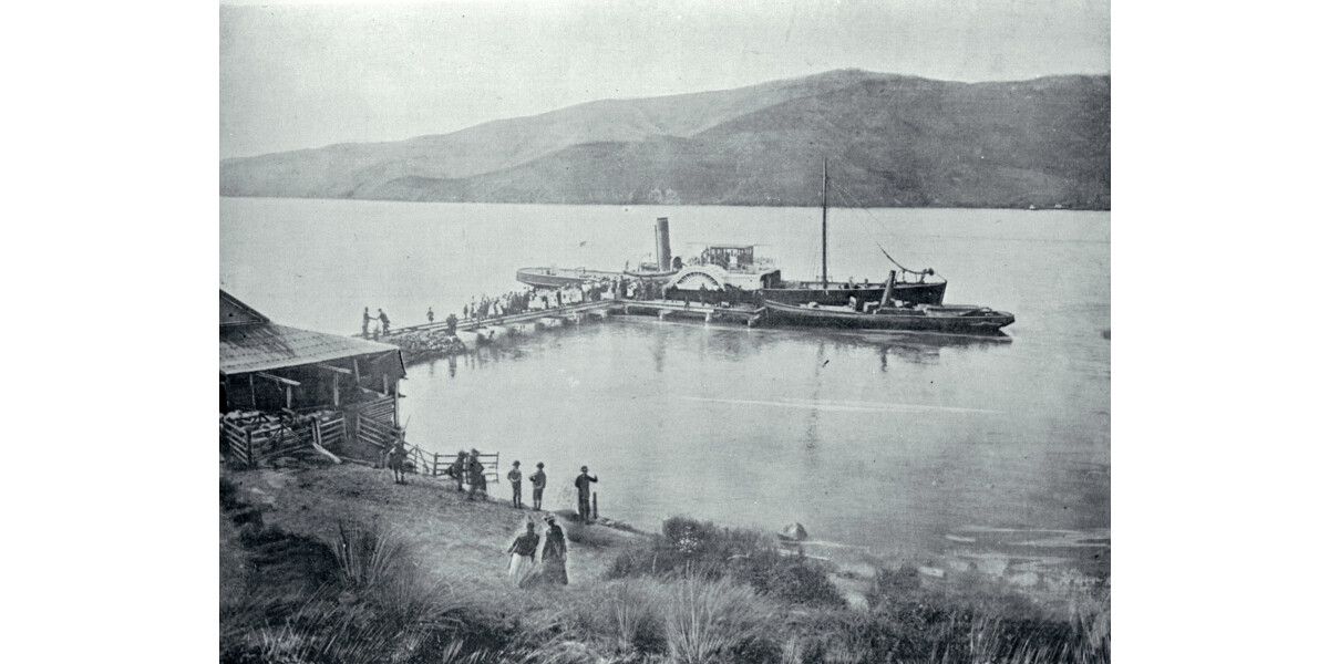 Steamer at Port Levy | discoverywall.nz
