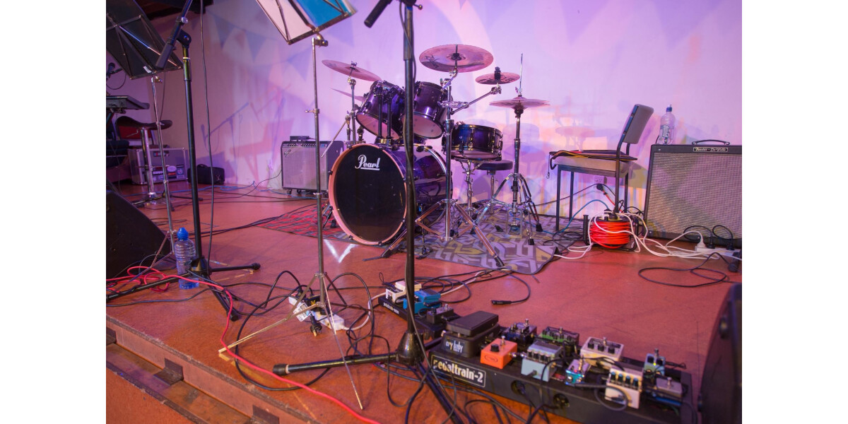 Halswell Winter Ball stage setup | discoverywall.nz