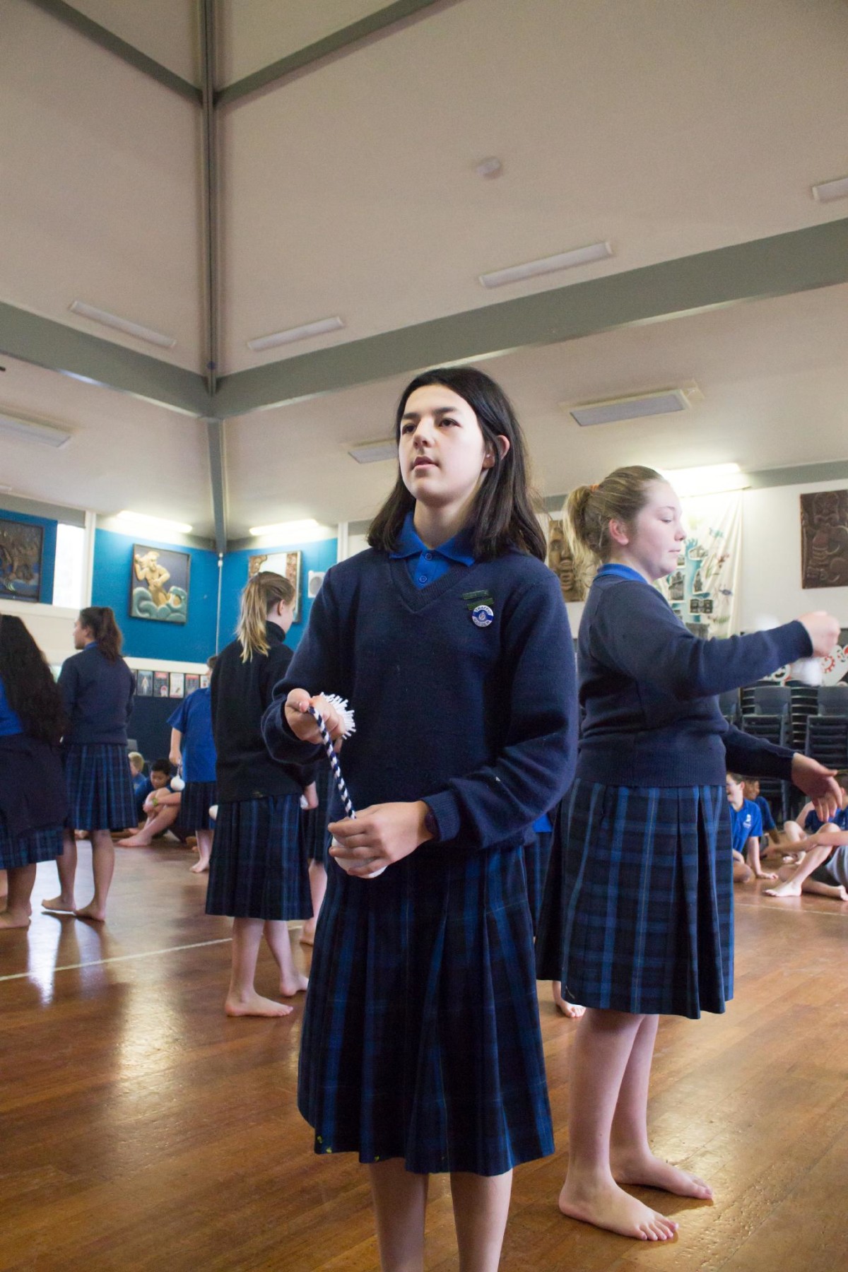 Breens Intermediate students with poi | discoverywall.nz