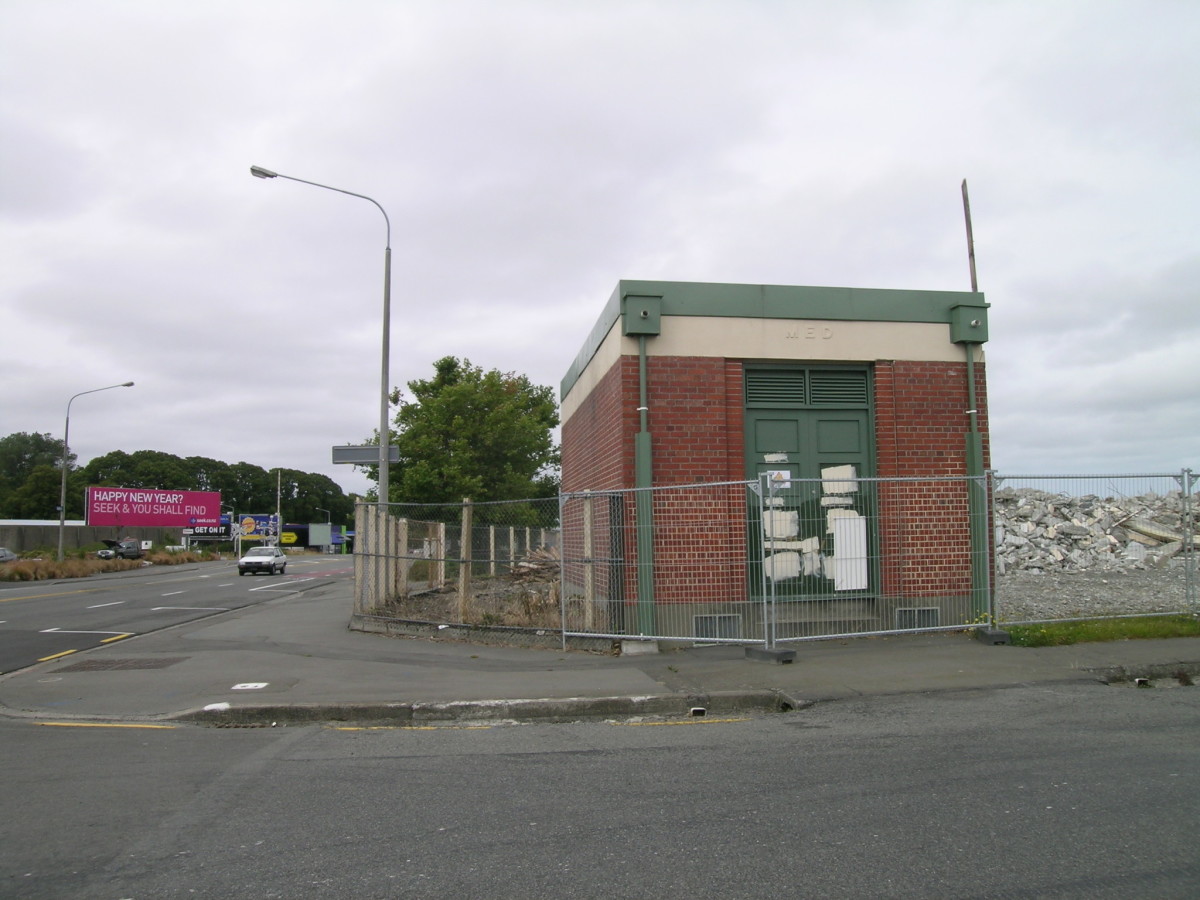 Substation remains at the former PDL Buildings, Addington