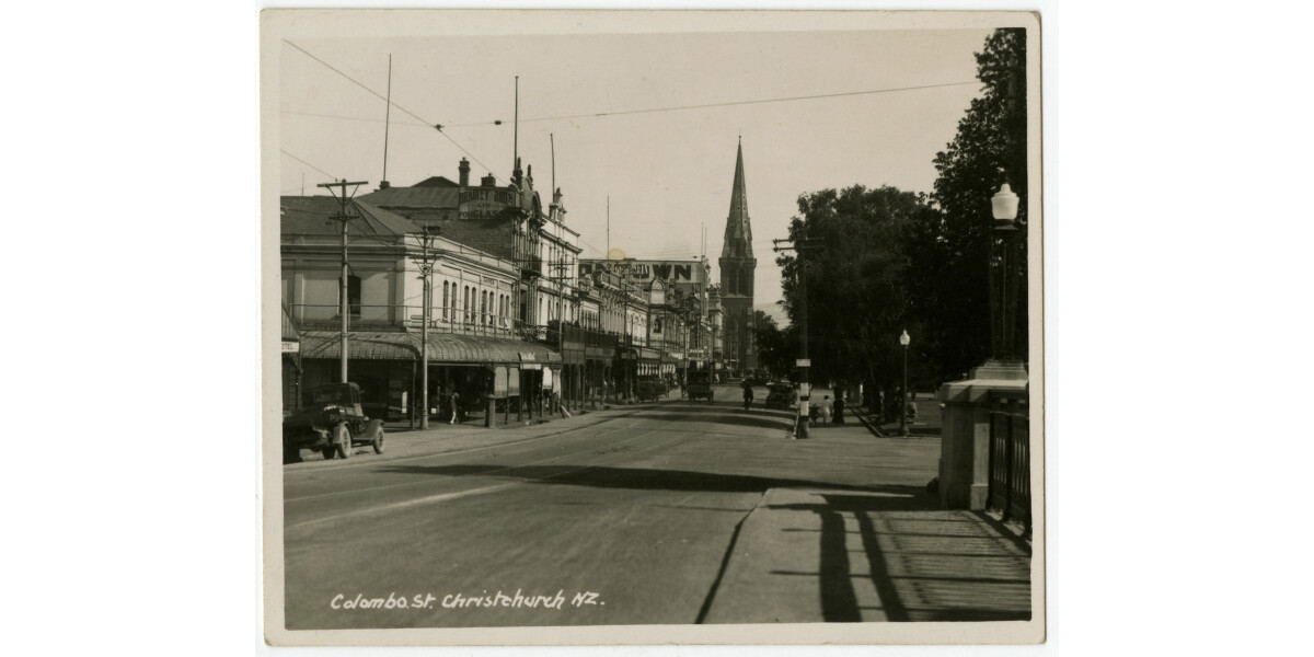 Colombo Street looking south towards Cathedral Square