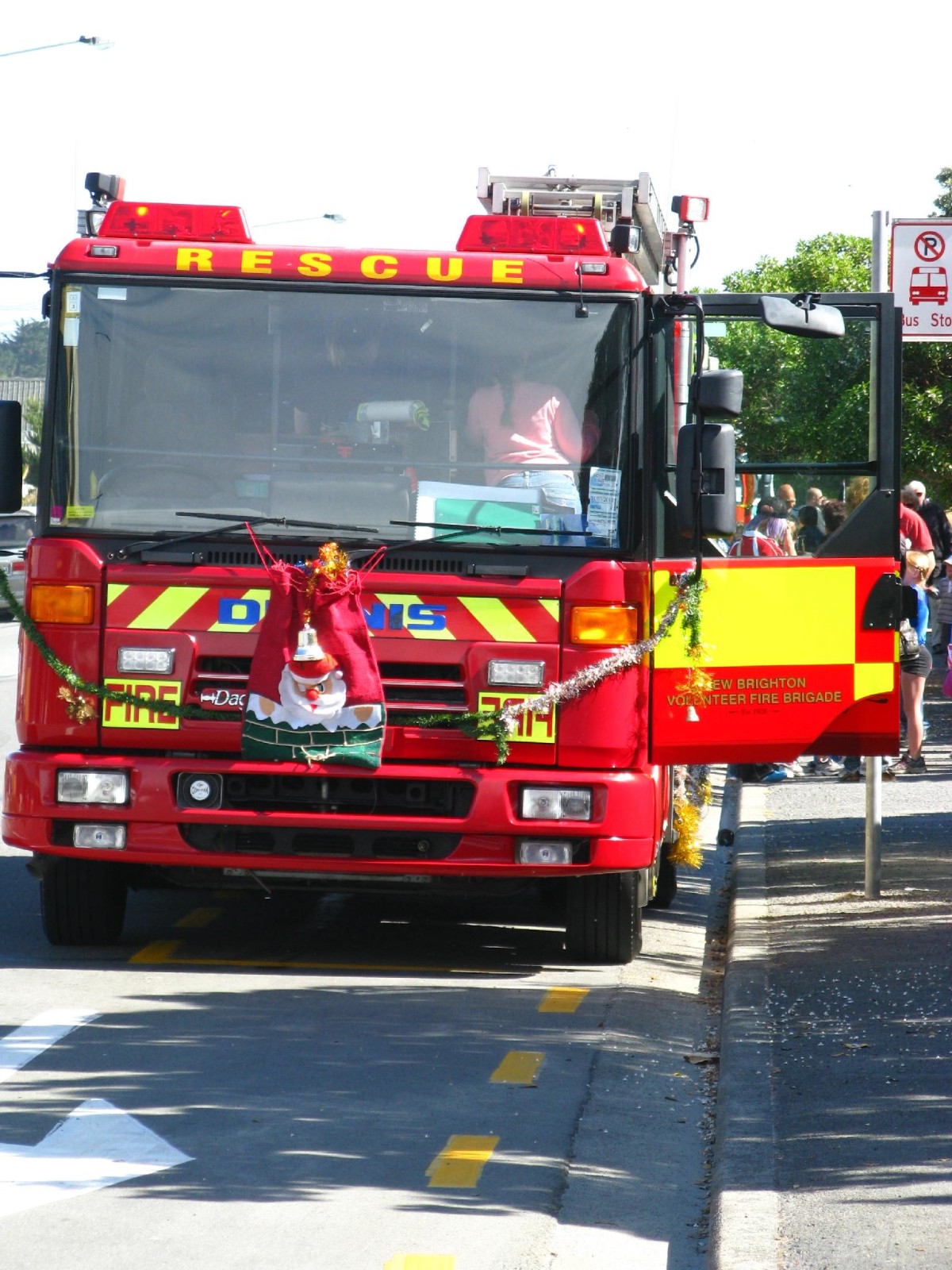 Fire Brigade gets ready for the Parade, 2009 | discoverywall.nz