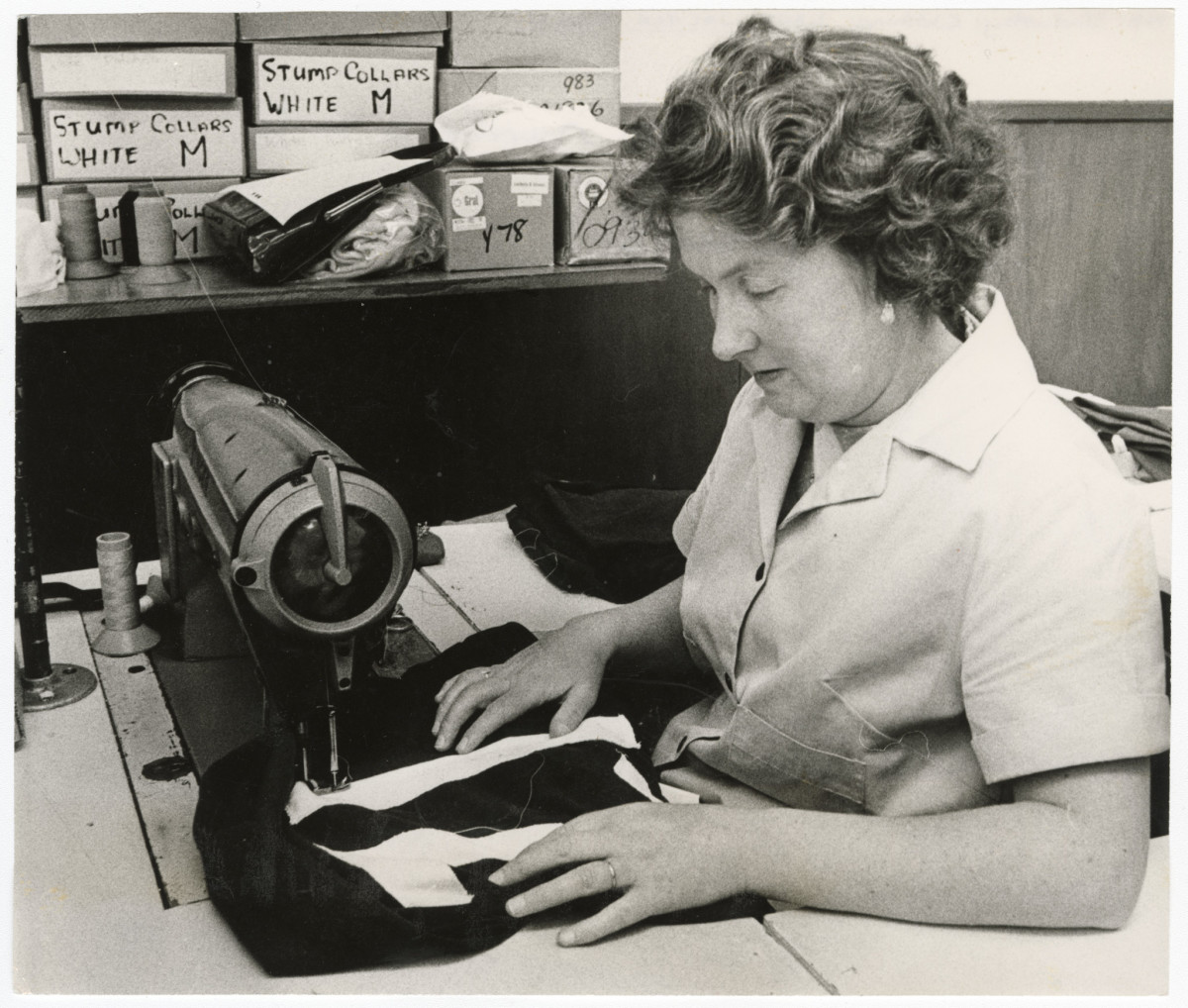 Sewing machinist, Lane Walker Rudkin Industries Ltd | discoverywall.nz