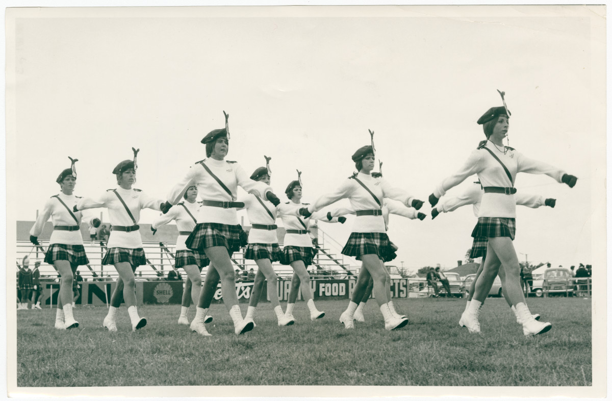 The Skellerup Militaries marching at Fraser Park | discoverywall.nz