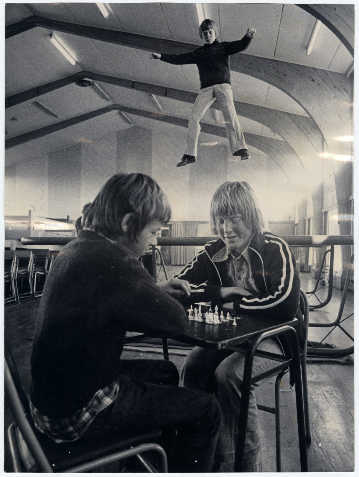 Break from trampoline marathon at Burnside High School