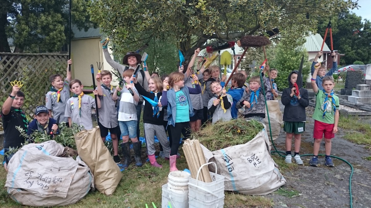 Scout Community Cleanup | discoverywall.nz