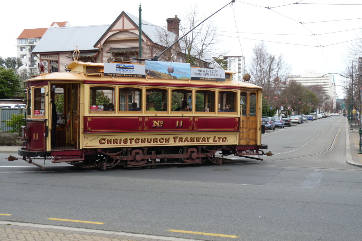 Christchurch Tramway Tram No. 11 | discoverywall.nz