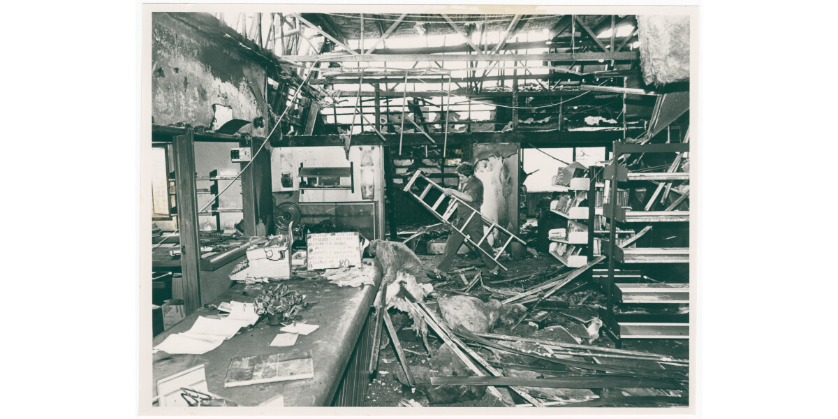 Arson damage at Paparua County council library | discoverywall.nz