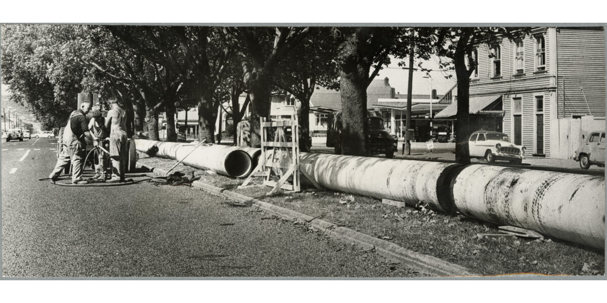 New water main along Fitzgerald Avenue | discoverywall.nz