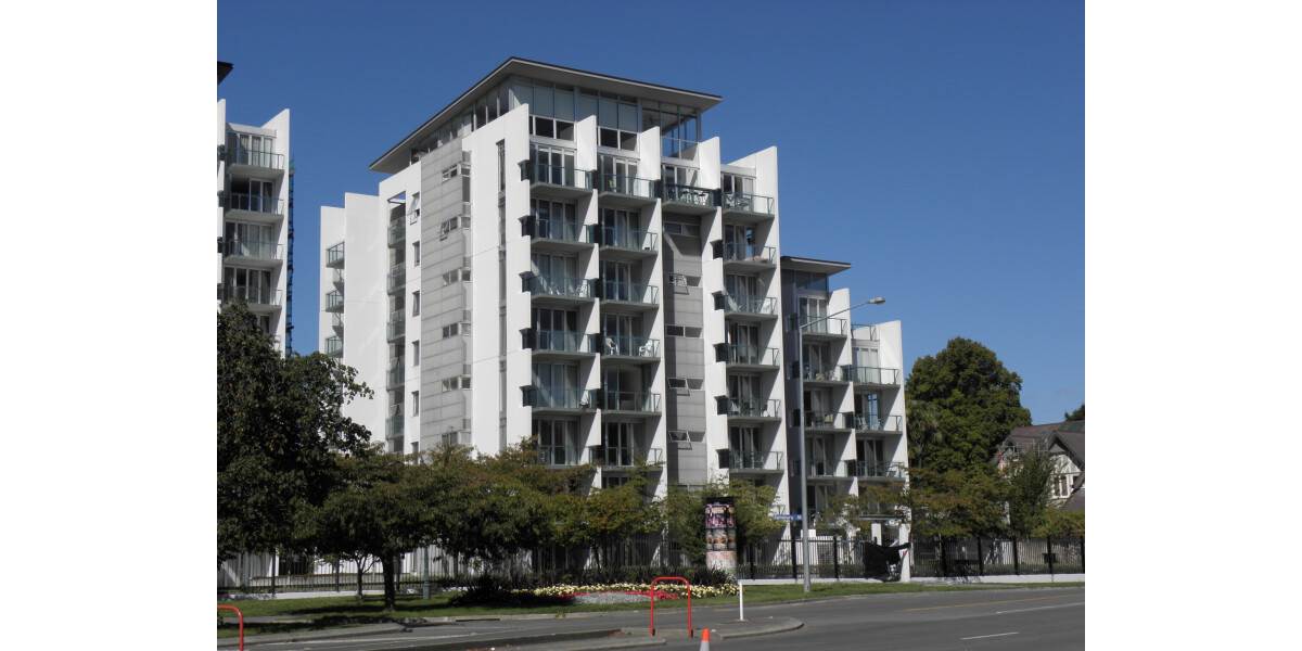 Park Terrace, modern apartment building. | discoverywall.nz