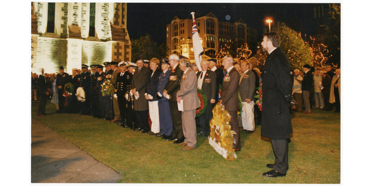 Anzac Day dawn service in Cathedral Square | discoverywall.nz